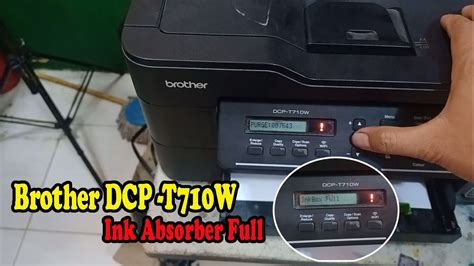 Brother DCP T710W INK ABSORBER FULL L Easy Fix YouTube