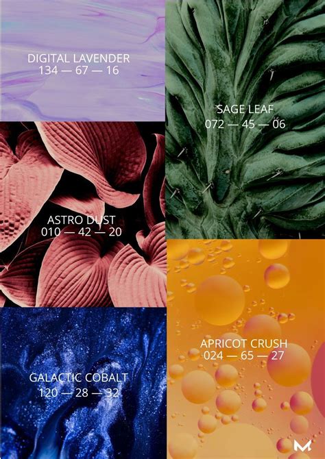 Wgsn Just Annonced Key Colours A W Digital Lavender Sage Leaf
