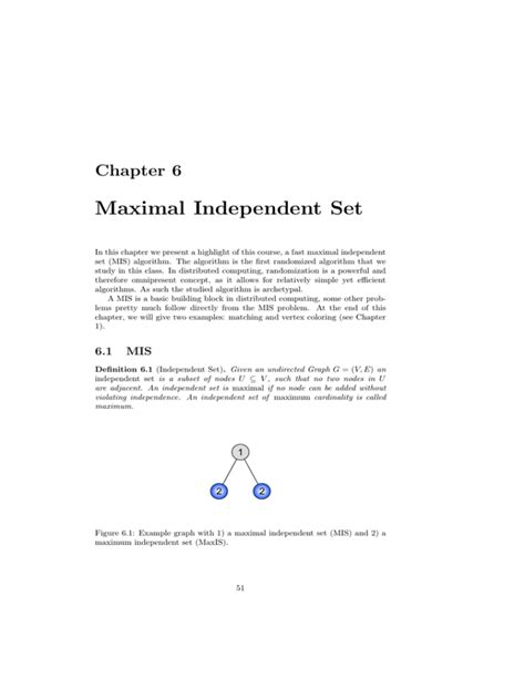 maximal independent set algorithms and complexity