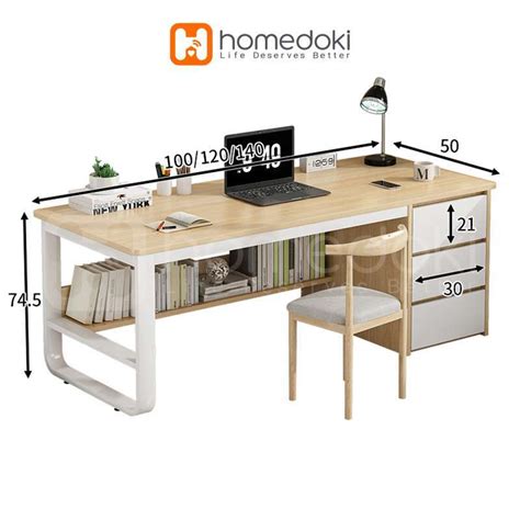 Promo Homedoki Meja Kantor Meja Komputer Meja Kerja Minimalis