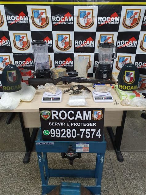 Rocam detêm homem por tráfico de drogas e posse de arma de fogo SSP