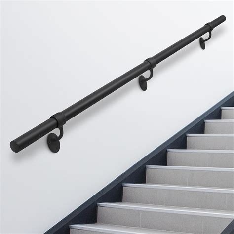 SDNBHT 6 6ft Stair Railing Indoor Metal Hand Rails For Indoor Stairs 1