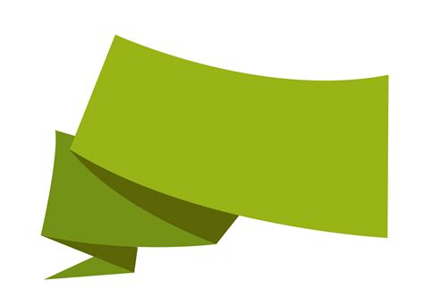 Green Banner S For Free Png Images