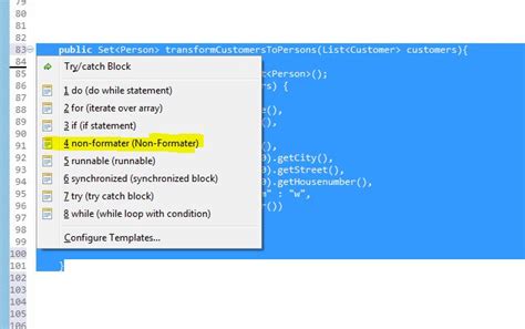 Java Prevent Code Formatting In Eclipse By HotKey Stack Overflow