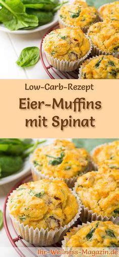 Low Carb Eiermuffins mit Spinat gesundes Rezept fürs Frühstück