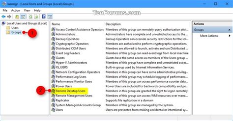 Add Or Remove Remote Desktop Users In Windows Tutorials