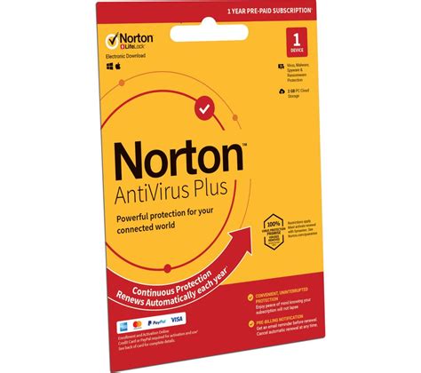 Buy NORTON AntiVirus Plus 1 Year For 1 Device Free Delivery Currys