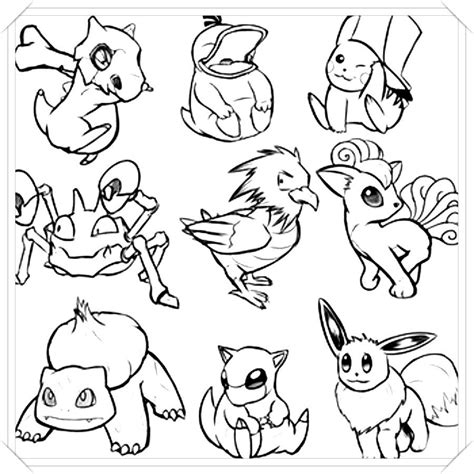 Dibujos Para Colorear Pdf Pokemon Dibujos Para Colorear