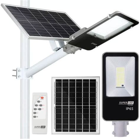 Lampa Solarna LED Mocna Latarnia Uliczna 2000W Panel Uchwyt Pilot