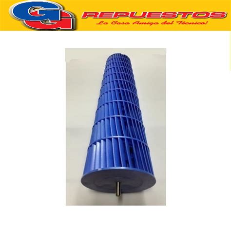 Turbina Evaporador Aire Split Diametro Cm Largo Cm Eje Mm Buje