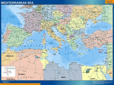 Mapa Do Mar Mediterr Neo Revoeduca