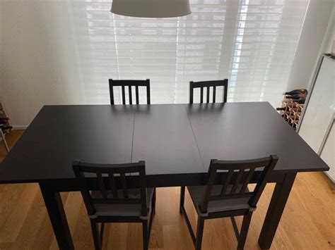 ausziehbarer Esstisch 6 Stühle IKEA Acheter sur Ricardo