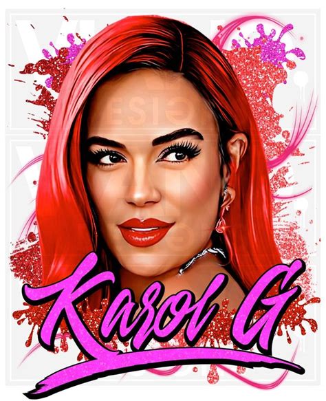 Karol G Red Hair Png Descarga Digital Sublimaci N De Archivos Karol G