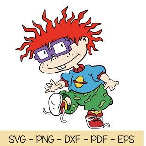 Chuckie Finster Rugrats Svg Layered Svg Dxf Pdf Png Eps Etsy