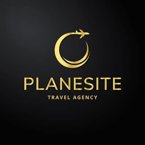 Logo De L Agence De Voyage En Avion Vecteur Premium