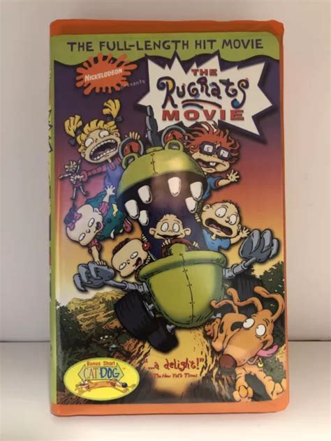 NICKELODEON THE RUGRATS Movie VHS Video Tape Nick Jr RARE Orange 6 95