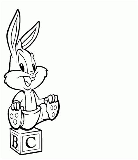 Bugs Bunny Bebe Para Colorear E Imprimir