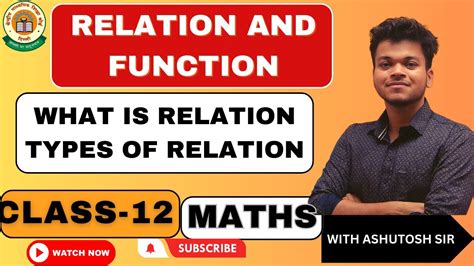class 12 maths ncert relation and function chapter 1 what is relation types of relation part