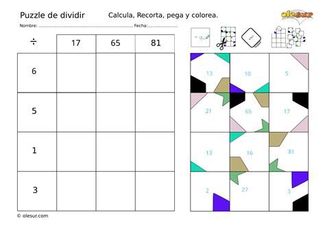 Completa El Puzzle Descargar Fichas Olesur