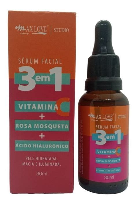 Sérum Rosa Mosqueta Vitamina C Ácido Hialurônico 3 Em 1 30ml MercadoLivre
