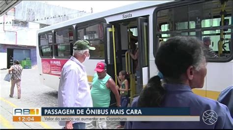 Passagem de ônibus fica mais cara em Garanhuns a partir de janeiro de
