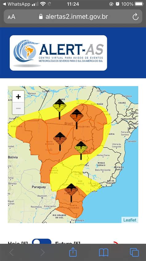Inmet Emite Alertas Laranja De Perigo De Tempestades E Chuvas Intensas