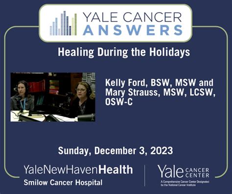 Yale Cancer Answers Healing During The Holidays