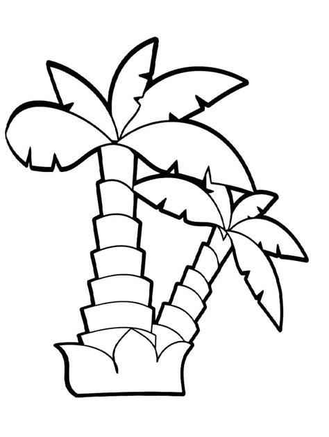 Coloriage Palmiers Mignons T L Charger Et Imprimer Gratuit Sur