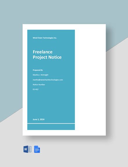 Freelance Contract Notice Template Google Docs Word Template Net