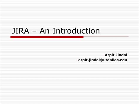 ppt jira an introduction powerpoint presentation free download id 9206332