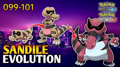 How To Evolve Sandile Into Krokorok And Krookodile In Pokemon Black 2
