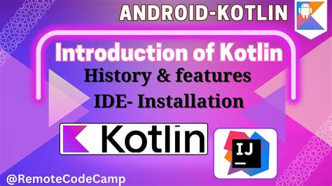 What Is Kotlin In Hindi Introduction And IDE Android Kotlin Course