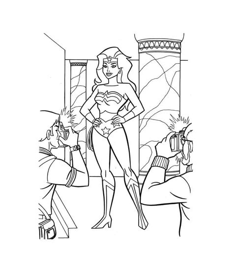 Desenhos De Mulher Maravilha Muito Fofa Para Colorir E Imprimir