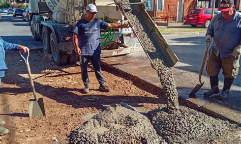 Continúan las tareas de bacheo en calle Justa Lima Impacto Local