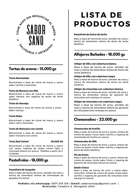 Lista De Productos SS 1 Pdf DocDroid
