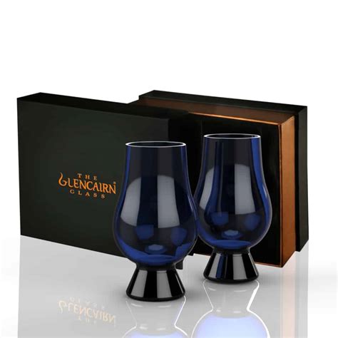 Glencairn Crystal Studio Blue Glencairn Glass Set Of 2 Whisky Gift