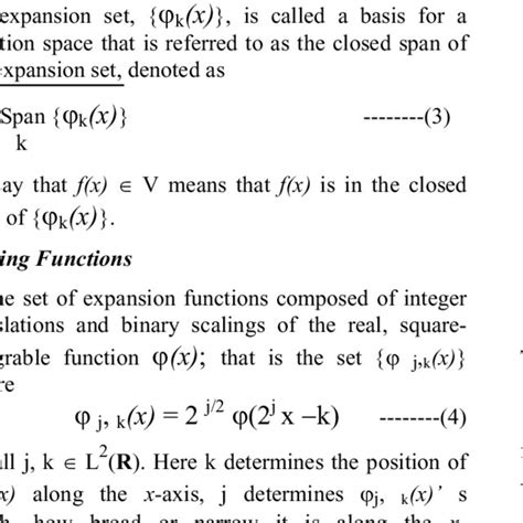 the relationship between scaling and wavelet function spaces download scientific diagram