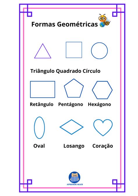 Atividade As Formas Geom Tricas Para Educa O Infantil