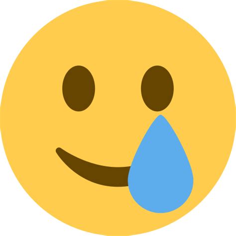 Smiling Face With Tear Emoji Meaning Symbolism Copy And Paste