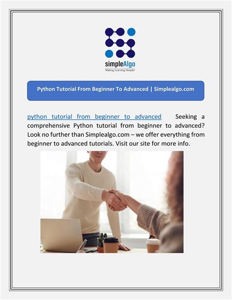 python tutorial from beginner to advanced by simple algo issuu