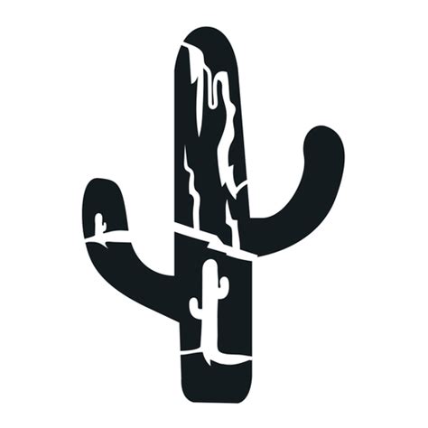 Kakteenwüstenlandschaft Ausgeschnitten PNG Und SVG Design Für T Shirts