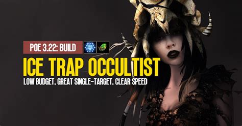 Poe Ice Trap Occultist Build Low Budget Great Single Target And