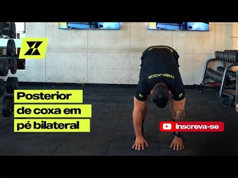 Alongamento de Posterior de coxa em pé bilateral Alongamentos YouTube