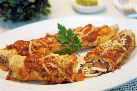 Receita De Panqueca Integral De Frango Receitas E Temperos