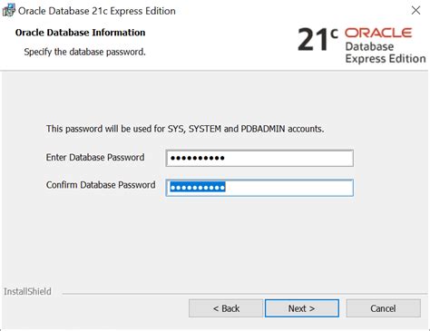 Installing Oracle Database XE