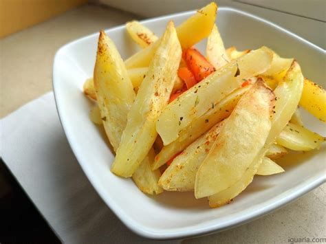 Batatas em Palito Assadas Iguaria Receita e Culinária