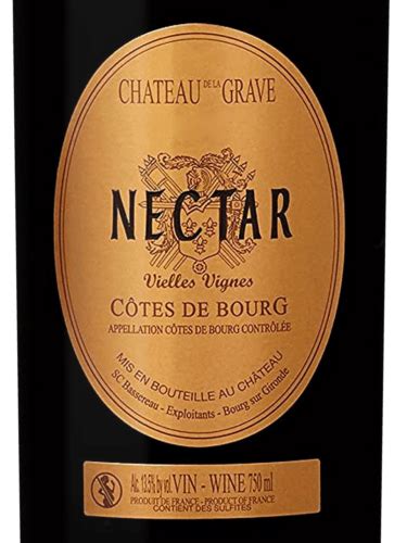 Château de la Grave Nectar Vielles Vignes Côtes de Bourg Vivino Brasil