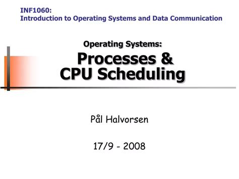 Ppt Operating Systems Processes Cpu Scheduling Powerpoint