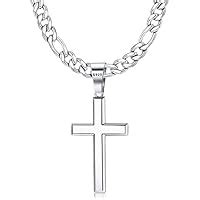 FANCIME 925 Sterling Silber Weiß Vergoldet Kreuz Anhänger Poliert mit