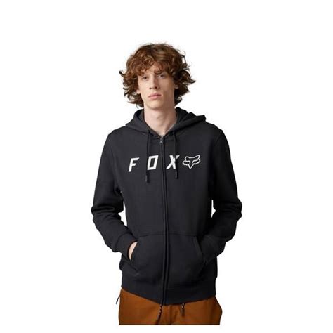 Bluza Z Kapturem Na Zamek FOX Absolute Black CASUAL Odzież męska